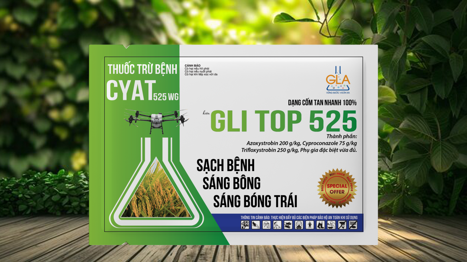 Thuốc trừ bệnh CYAT 525WG